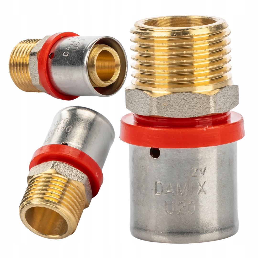 ZŁĄCZKA MUFKA Z GWINTEM GZ ZAPRASOWYWANA PEX ALUPEX PERT Ø 20x1/2" TYP U (5905386345798) • Cena ...