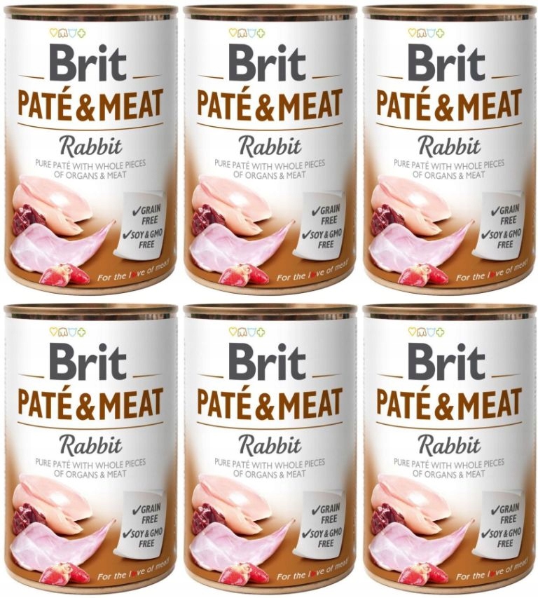 Krmivo pro psy Brit Paté & Meat Rabbit 400g za 356.00CZK - Allegro