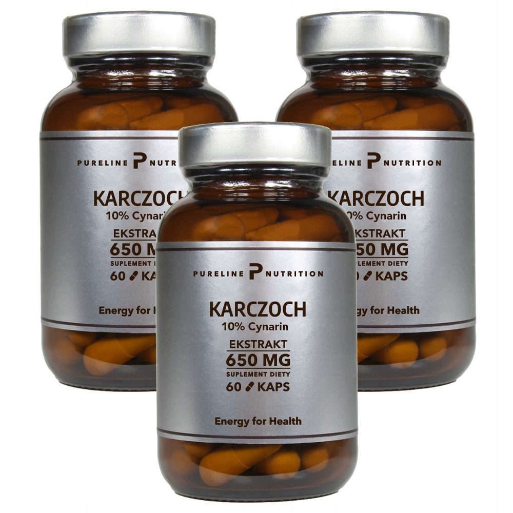 Karczoch Ekstrakt 650mg 10% Cynarin 60 kapsułek x3 14357299239 - Allegro.pl