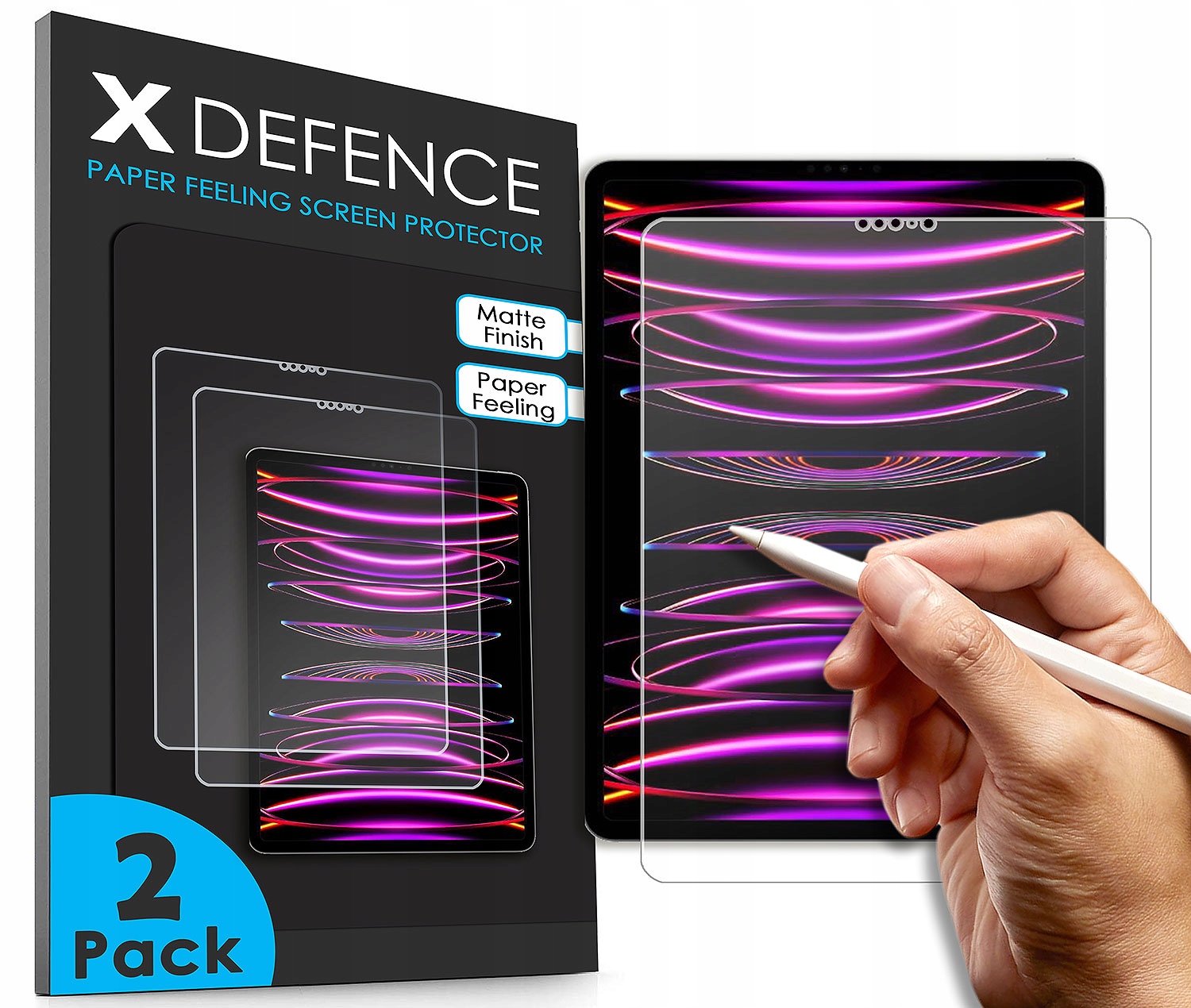 2 az 1-ben MATT FÓLIA "PAPÍR ÉRZETŰ" TABLET KIJELZŐRE APPLE IPAD PRO 12 ...