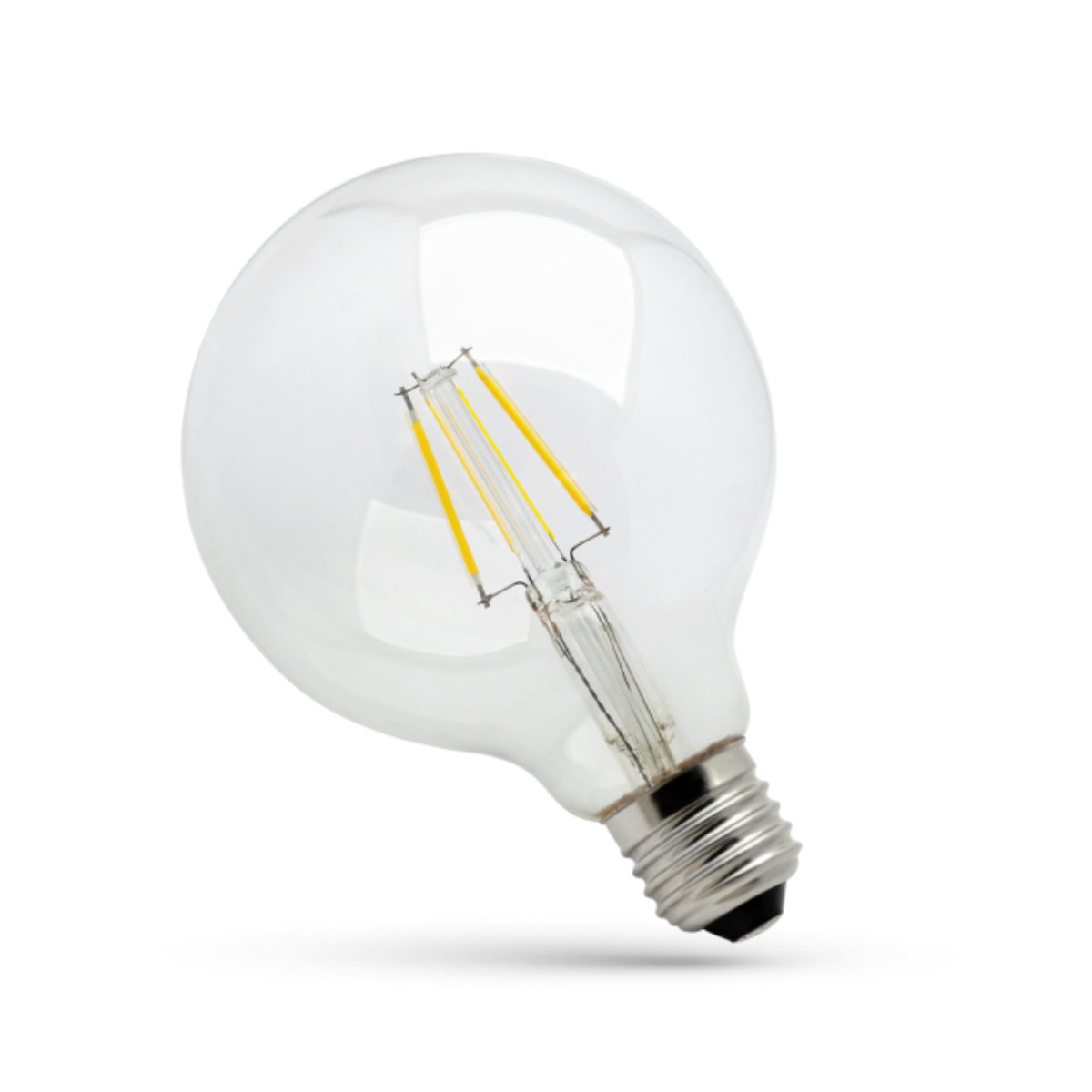 ŻARÓWKA FILAMENT E27 8W 1000LM CIEPŁA LED GLOB 125X175mm 2700K ...