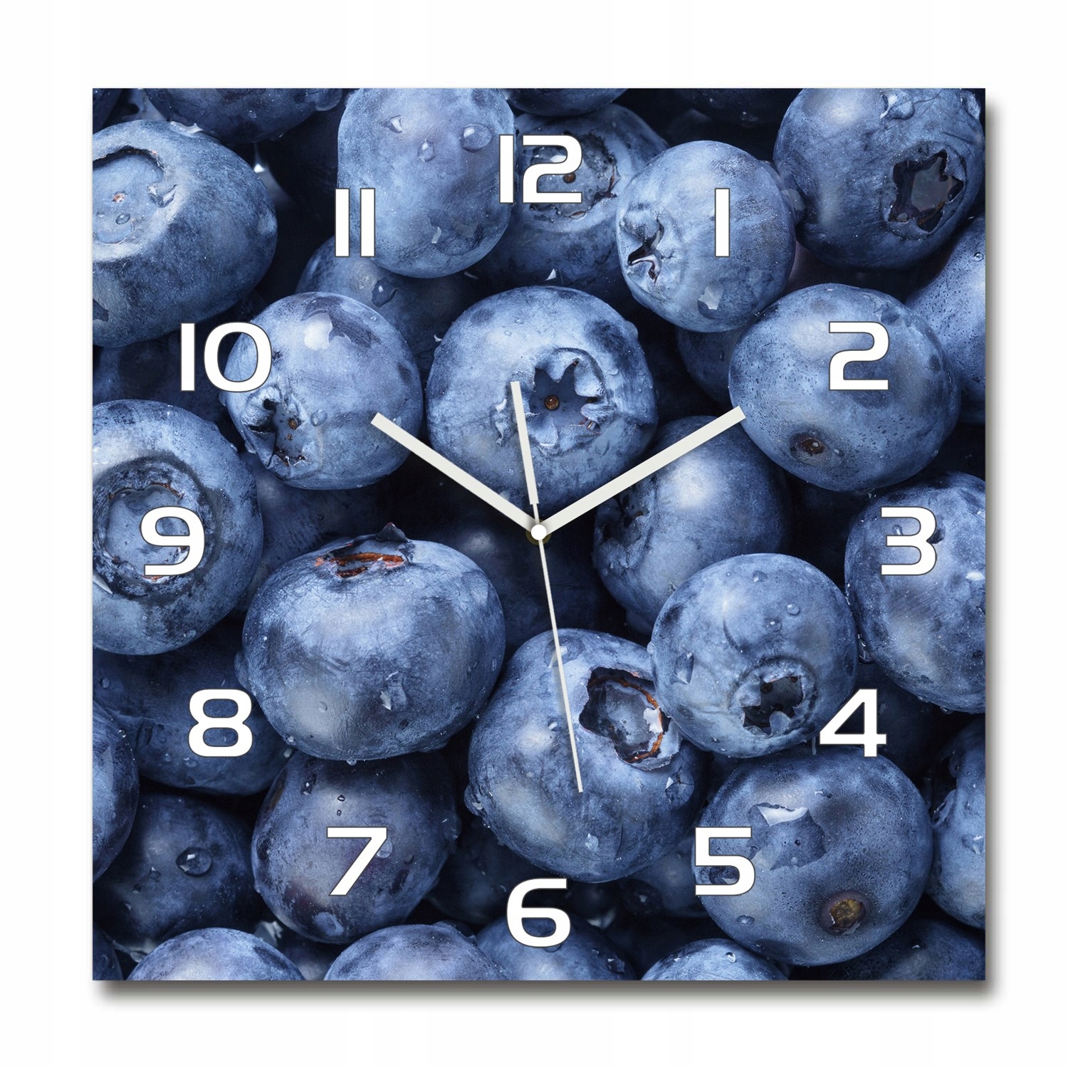 Duży kwadratowy szklany zegar ścienny Jagody 60x60 (pl_zsk_60x60_f ... Duży kwadratowy szklany zegar ścienny Jagody 60x60 (pl_zsk_60x60_f ...