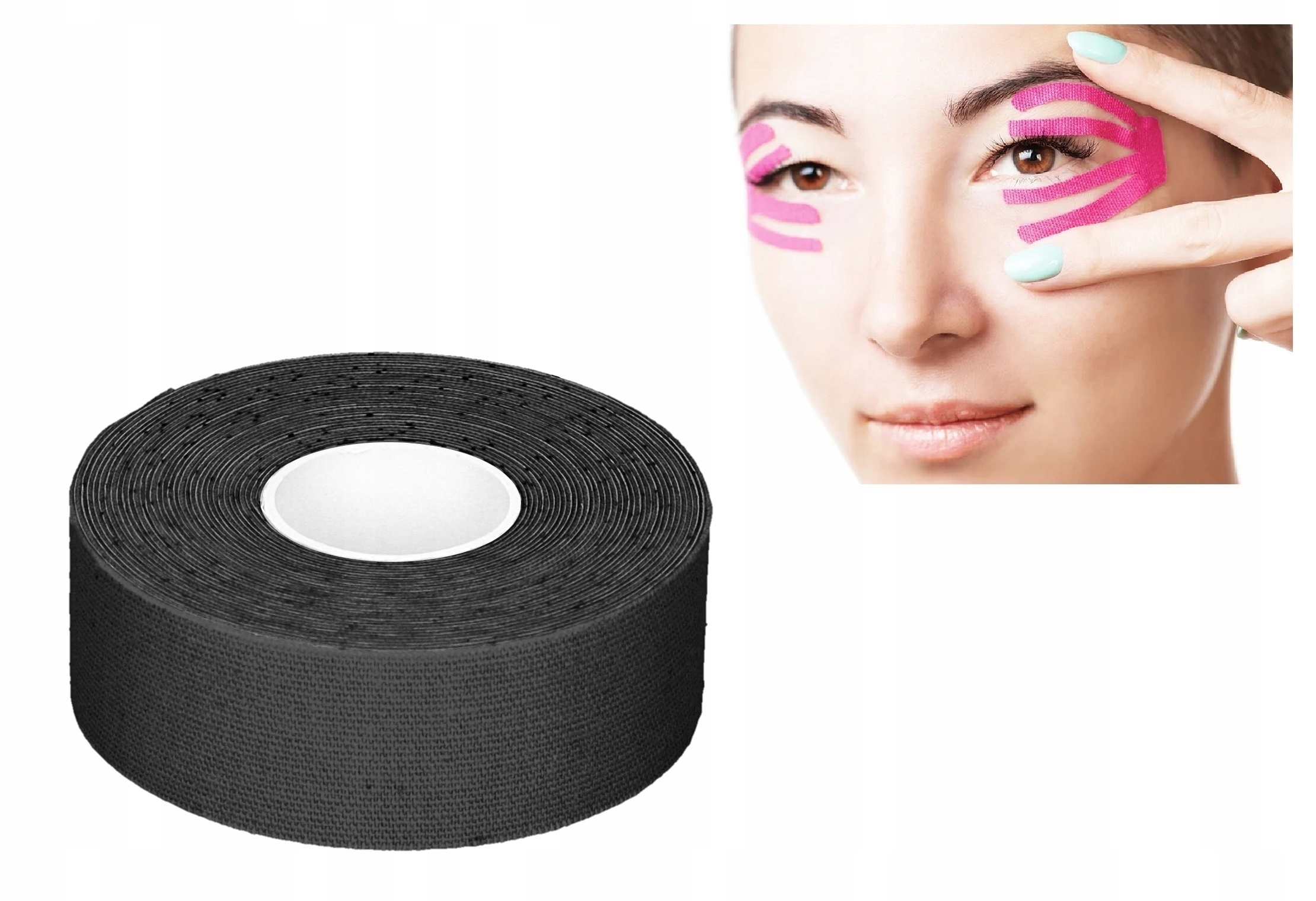 TAPE TEJPY TAŚMA KINEZJOLOGICZNA PLASTRY KINESIOLOGY TAPING FACE 2,5CM ...