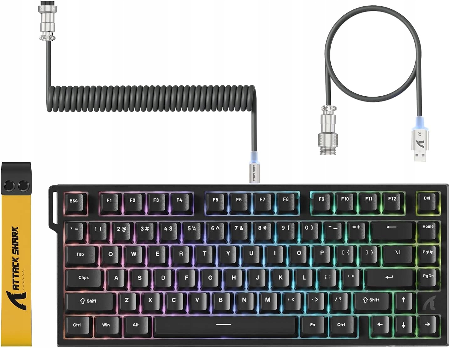 ATTACK SHARK R82 HE Vezetékes Gaming Billentyűzet 75%-os, (752010424573 ...