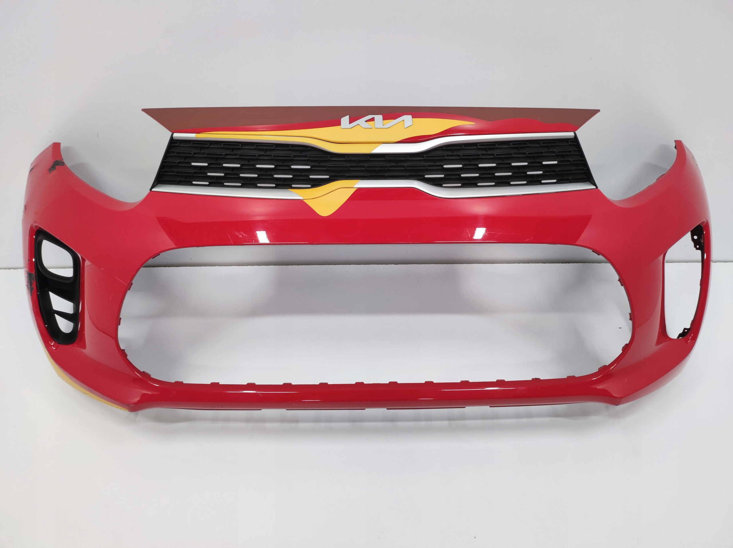 ZDERZAK PRZÓD PRZEDNI KIA PICANTO III LIFT + GRILL + KRATKA 86511-G6000 ...