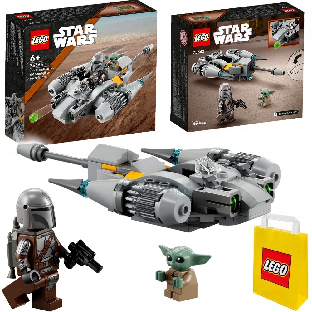 LEGO STAR WARS 75363 Mandalorian N-1 i Dziecko - Zestaw klocki na ...