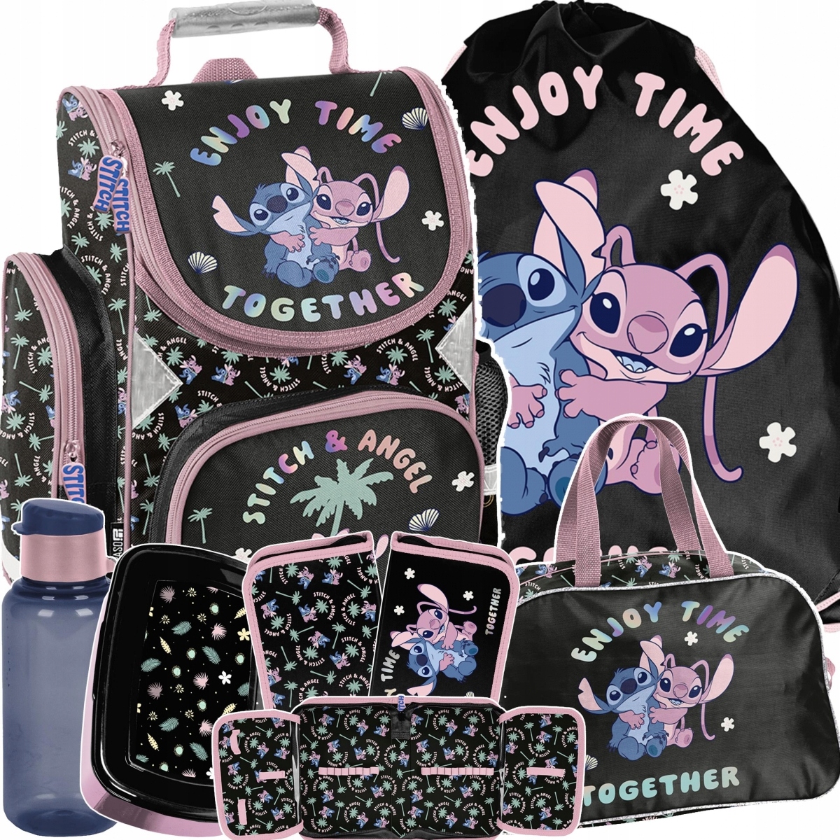 TORNISTER STITCH DO 1 KLASY DLA DZIEWCZYNKI KOMPLET 6 ele STICH i LILO PASO (5903162133379 ...