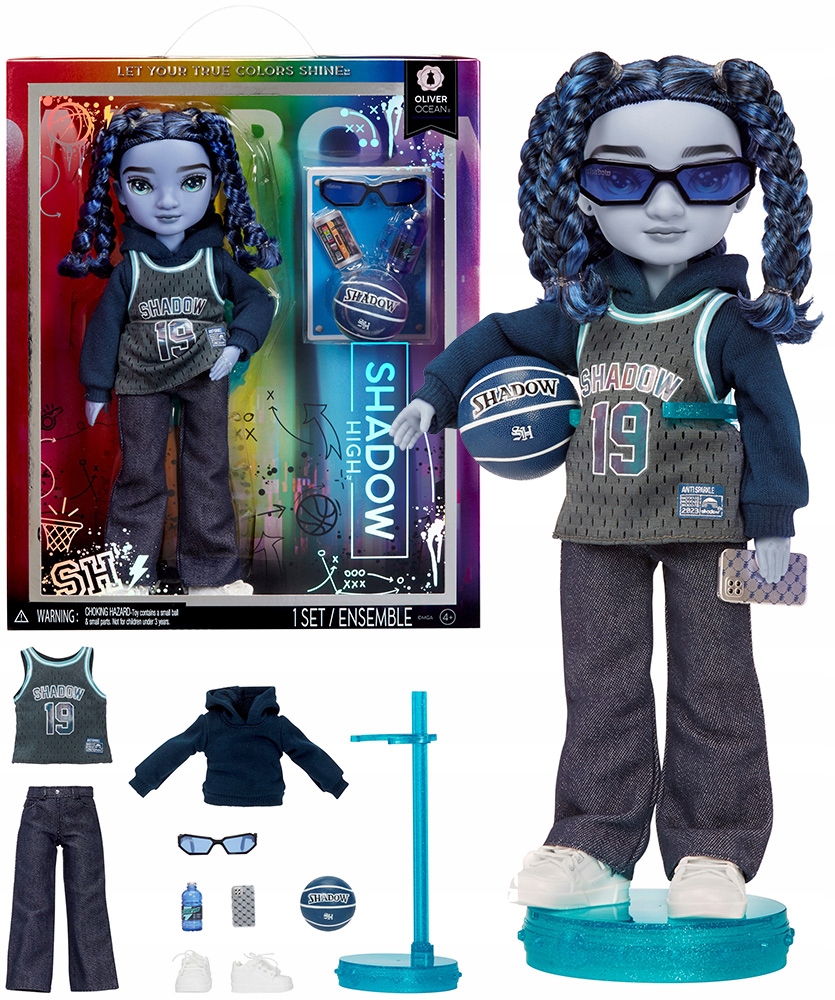 Rainbow Shadow High Modna Lalka Shadow Oliver Ocean Zestaw + Akcesoria ...