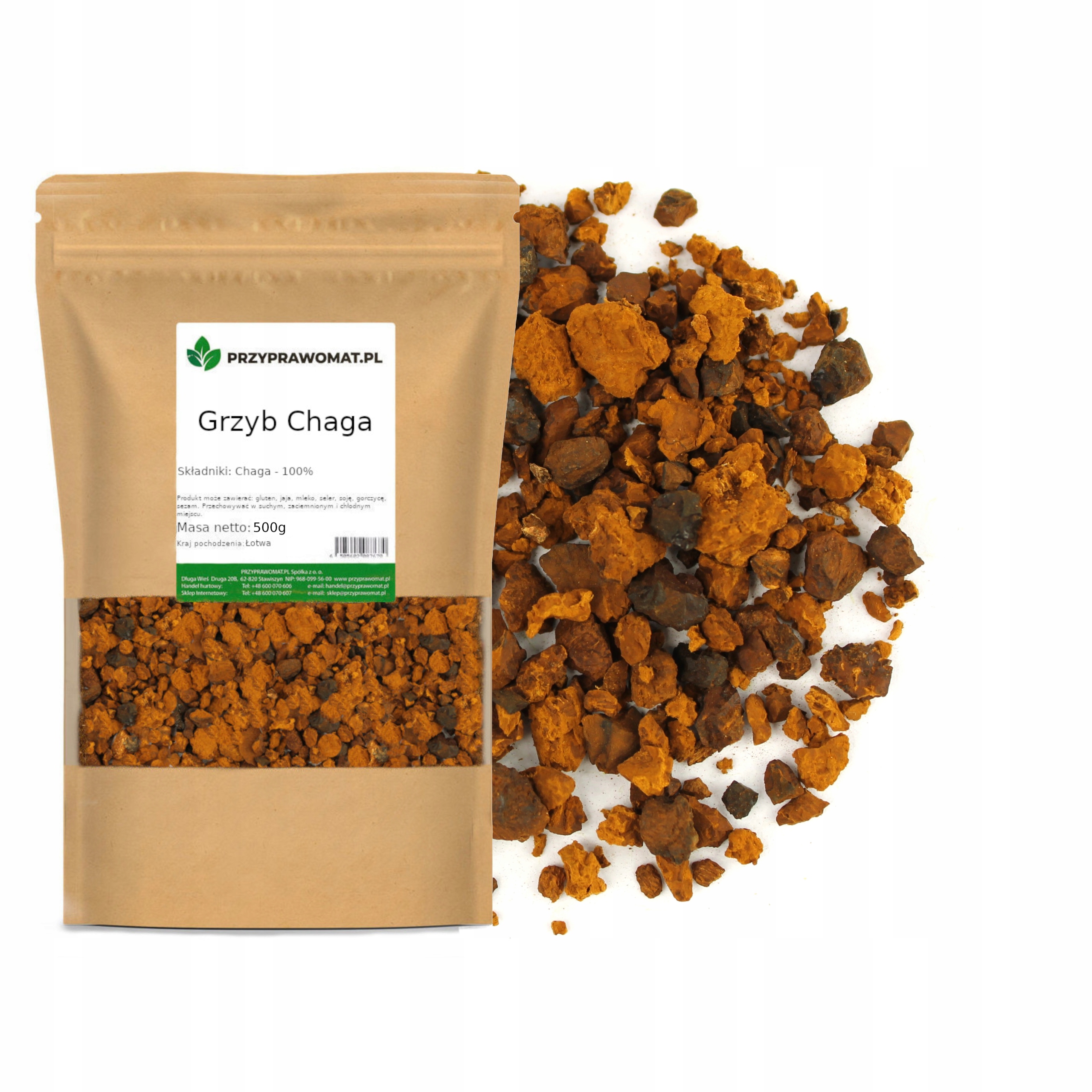 Grzyb Chaga - 500g (5906477804514) • Cena, Opinie • Zioła 16824116323 ...