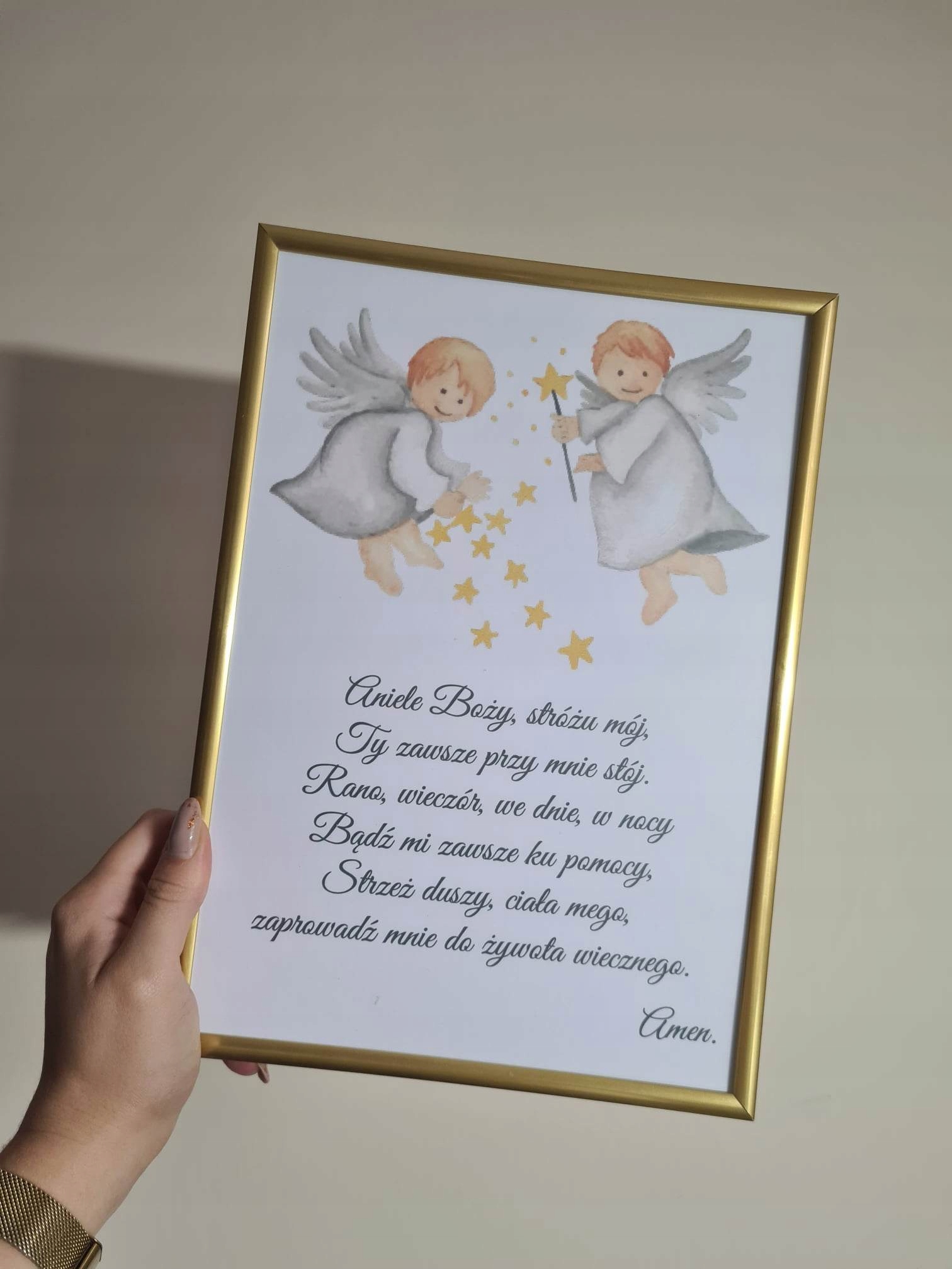 Plakat Aniele Boży modlitwa • Cena, Opinie • Obrazki i plakaty ...