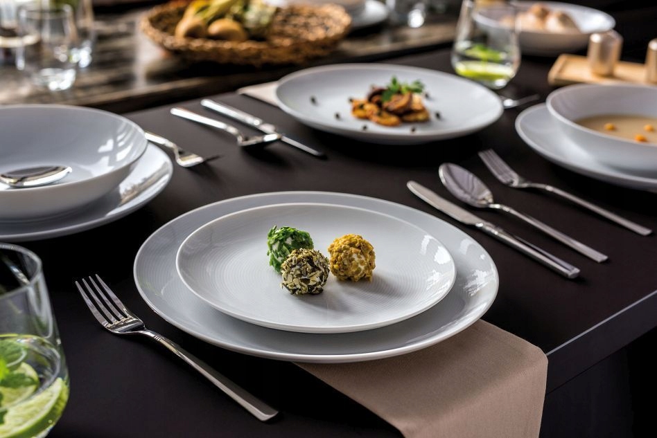 LUBIANA MODERN SERWIS ZESTAW OBIADOWY 18 EL 13597210232 - Allegro.pl