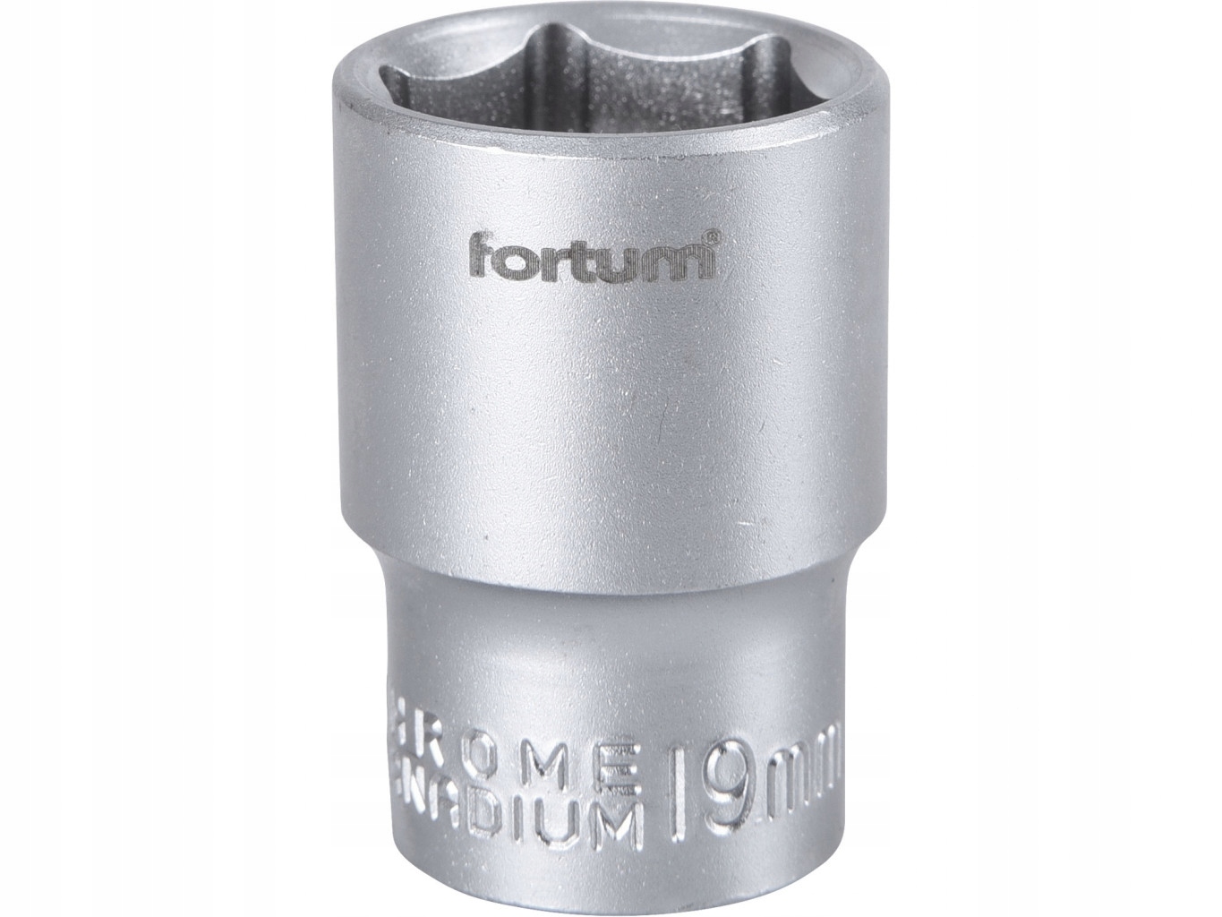 Fortum (4700419) 1/2"-os dugókulcsfej, 19 mm, H 38 mm, 61CrV5 ...
