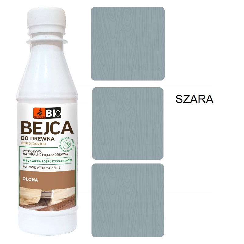 Bejca Do Drewna BIO WODNA Dragon 200ml SZARA • 6,65 zł • Bejce ...