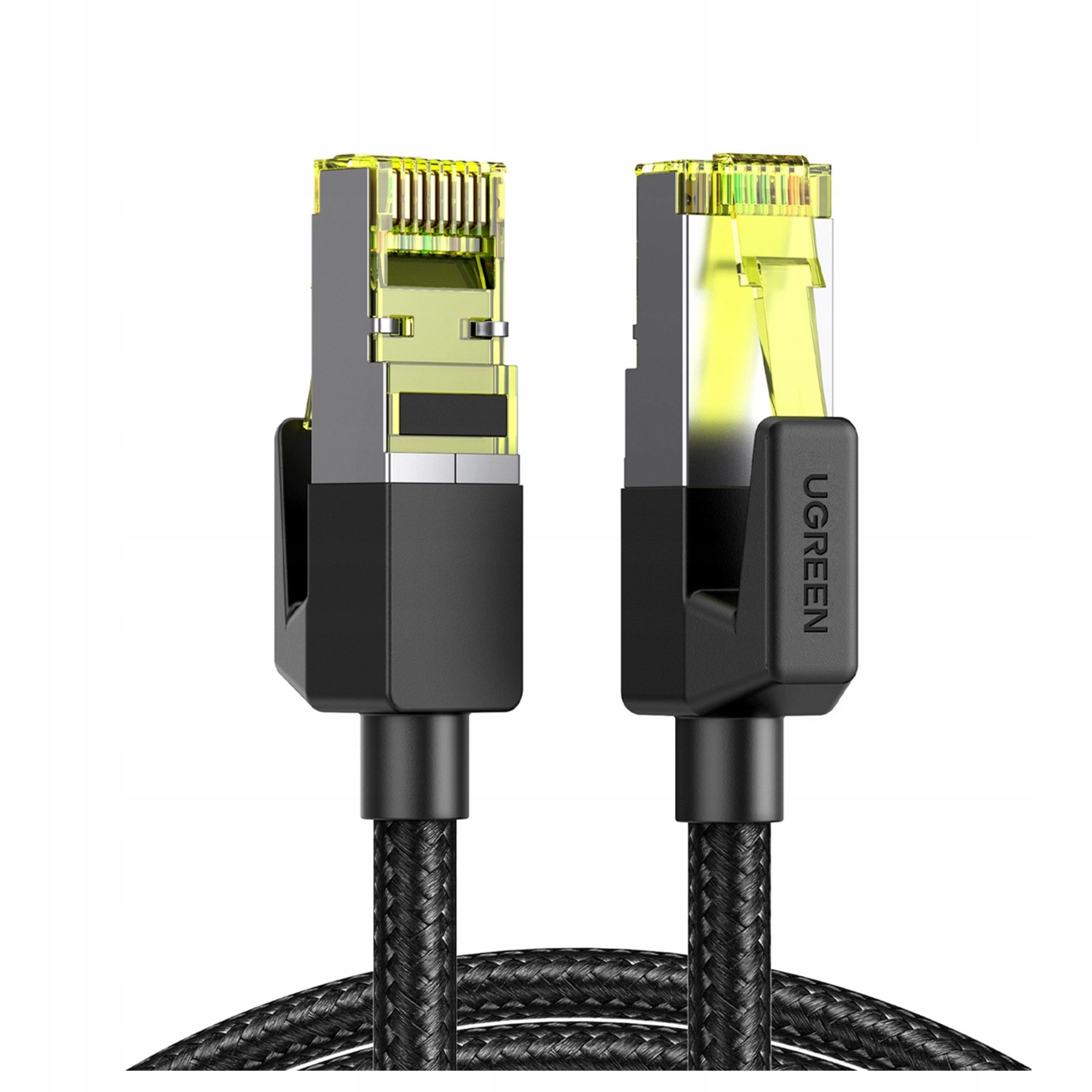 UGREEN KABEL RJ45 ETHERNET CAT.7 F/FTP DO POŁĄCZENIA KOMPUTERA 1M ...