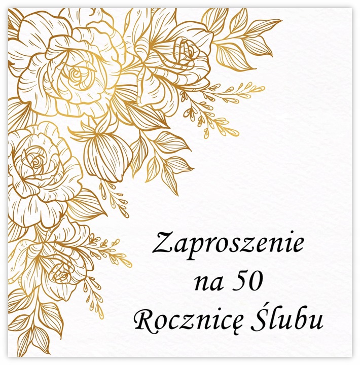 ZAPROSZENIA NA 25 30 40 50 ROCZNICĘ ŚLUBU Rocznica Ślubu ...