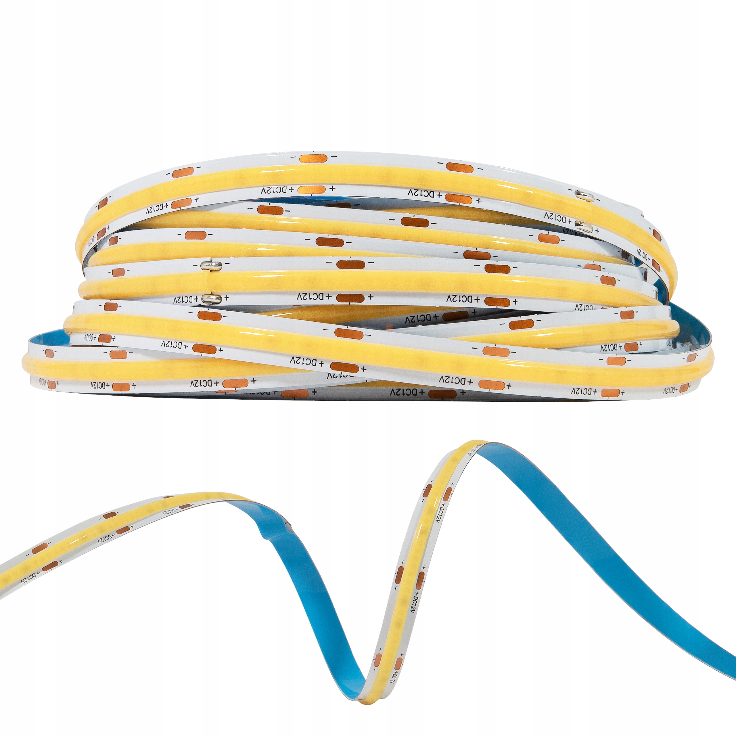 MOCNA Taśma LED COB 1m 12V 12W biały ciepły LINIA LED NEON Bemko (COB ...