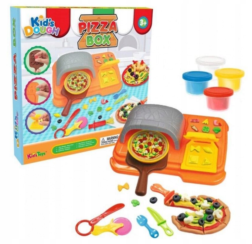 Masa Plastyczna Ciastolina Zestaw Piec do Pizzy Super Kreatywna Zabawka ...