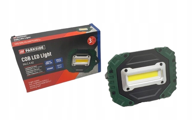 PARKSIDE LAMPA ROBOCZA PALC 4 A2, Z DIODĄ COB-LED reflektor ...