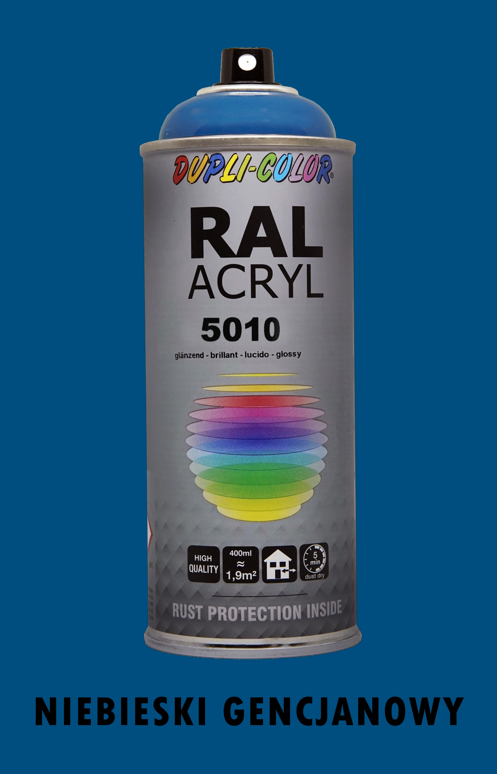Spray Dupli Color Colors połysk Ral 5010 400 ml • Cena, Opinie - Allegro