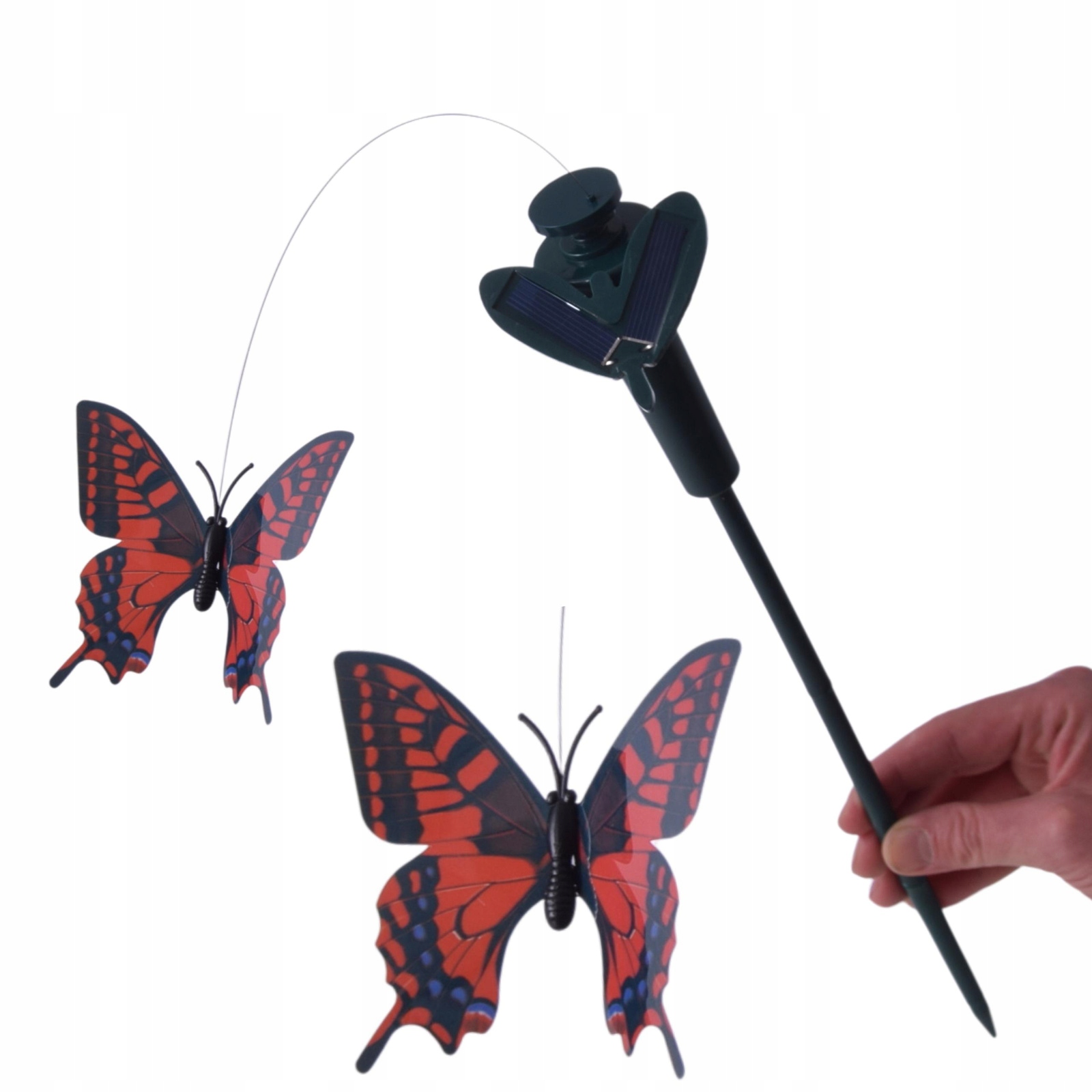SOLARNY PIK OGRODOWY MOTYL MOTYLEK LATAJĄCY RUCHOMA DEKORACJA SOLARNA ...