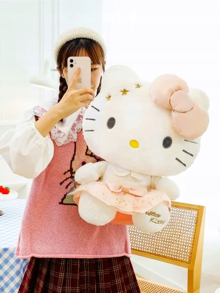 MASKOTKA HELLO KITTY PLUSZOWA PRZYTULANKA 50CM NOWY WZÓR • Cena, Opinie ...