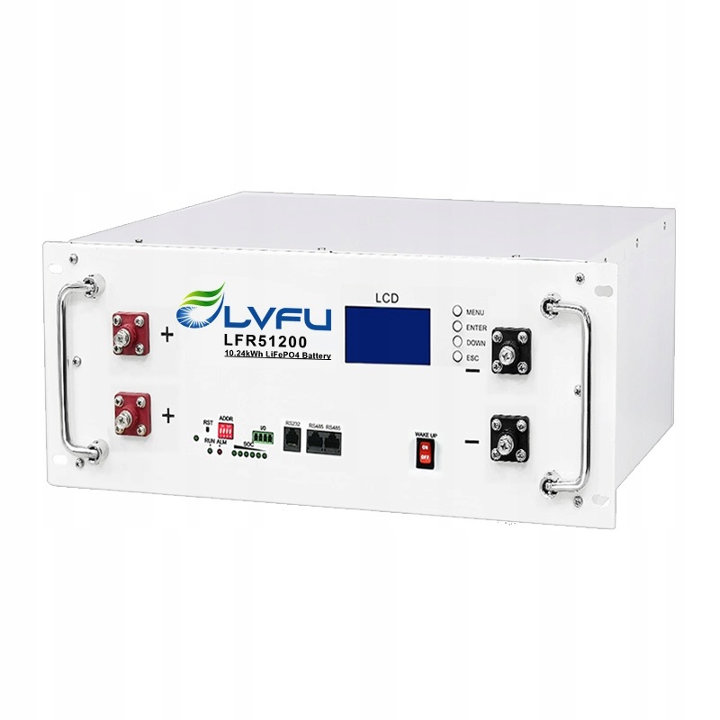LVFU Magazyn energii 10,24kWh RACK LiFEPO4 Deye Victron Energy LFR51200 ...