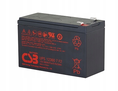 Akumulator żelowy CSB UPS123607F2 12V 7Ah - Sklep, Opinie, Cena w Allegro
