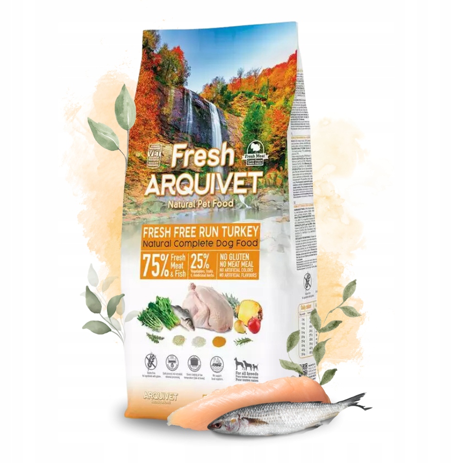 ARQUIVET FRESH Półwilgotna karma dla psa INDYK I RYBA OCEANICZNA 10kg ...