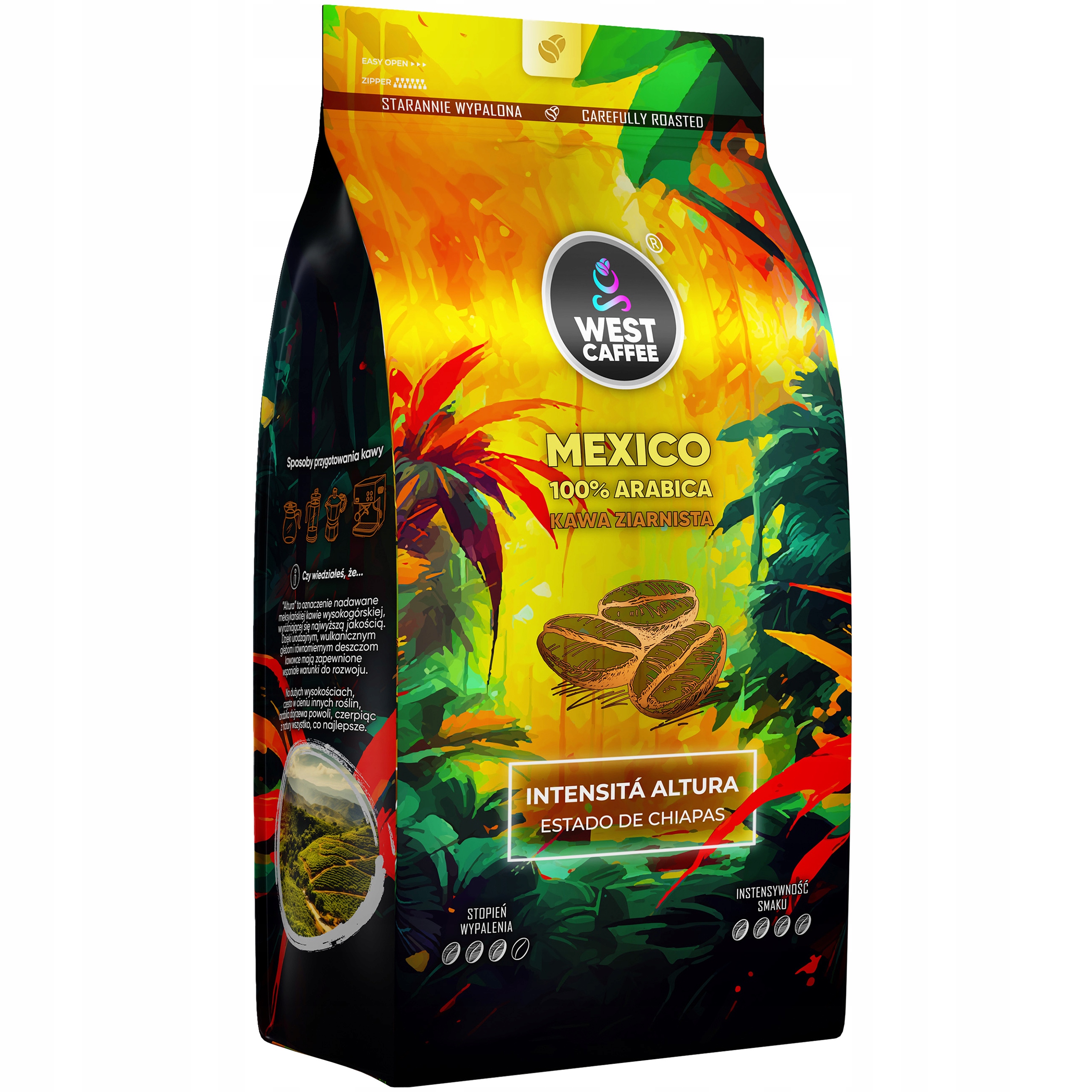 Kawa ziarnista Arabica West Caffee Mexico Altura Del Amor 1000 g (5905525375228) • Cena, Opinie ...