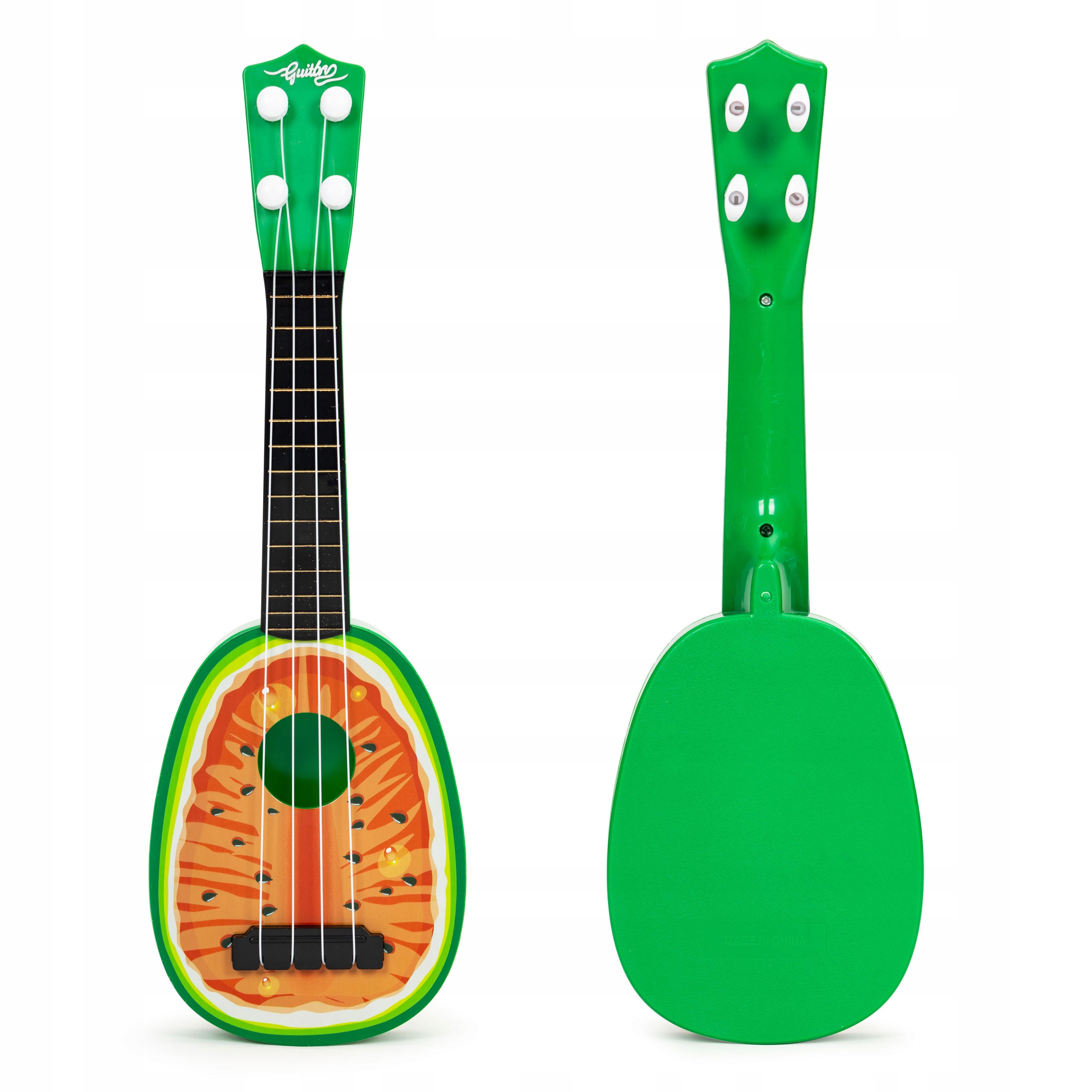 UKULELE GITARA DLA DZIECI CZTERY STRUNY WZÓR ARBUZ (5905817000616) • Cena, Opinie • Instrumenty ...