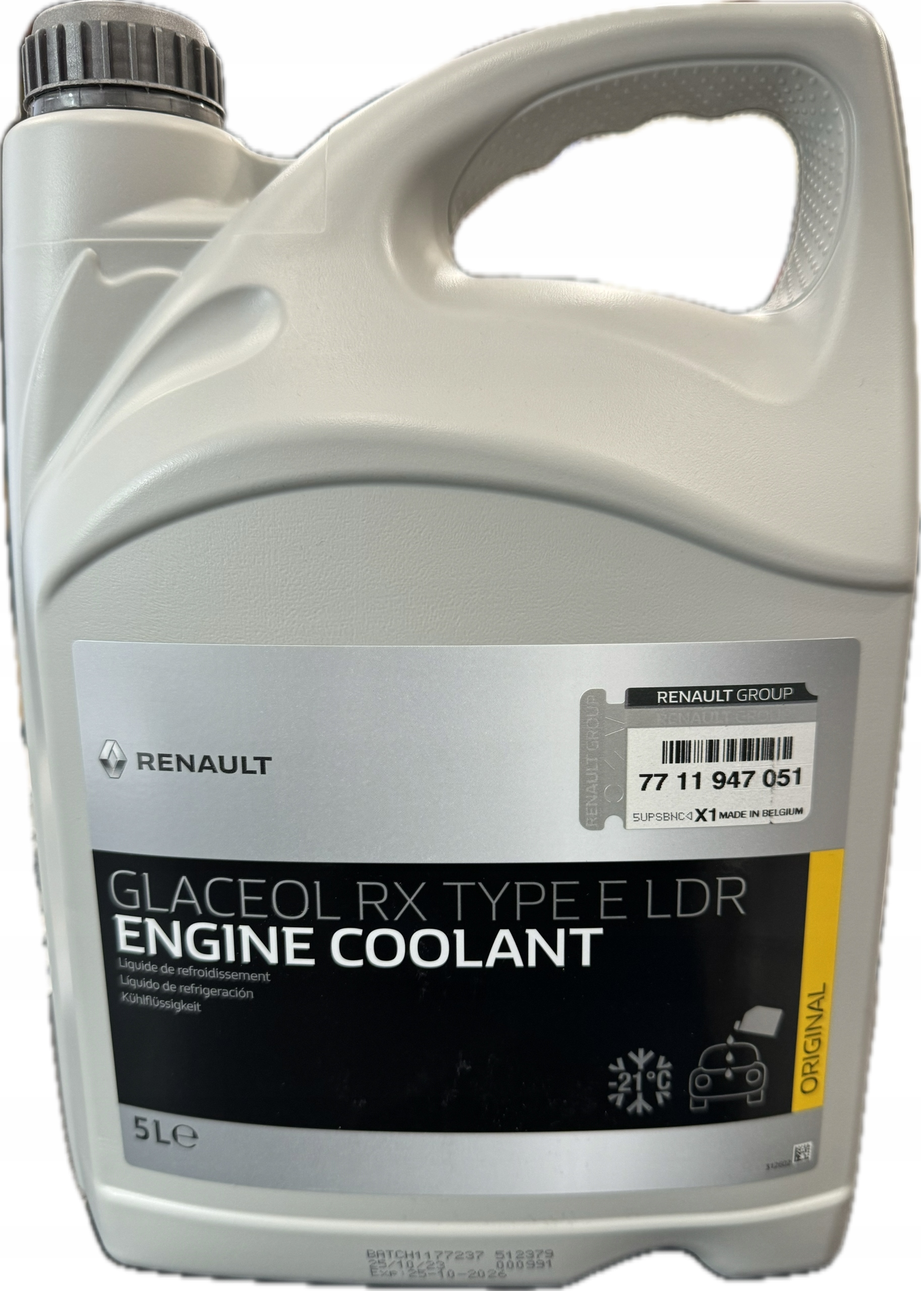 PŁYN DO CHŁODNIC RENAULT OE GLACEOL RX TYPE D E LDR 5L za 85.99PLN z ...