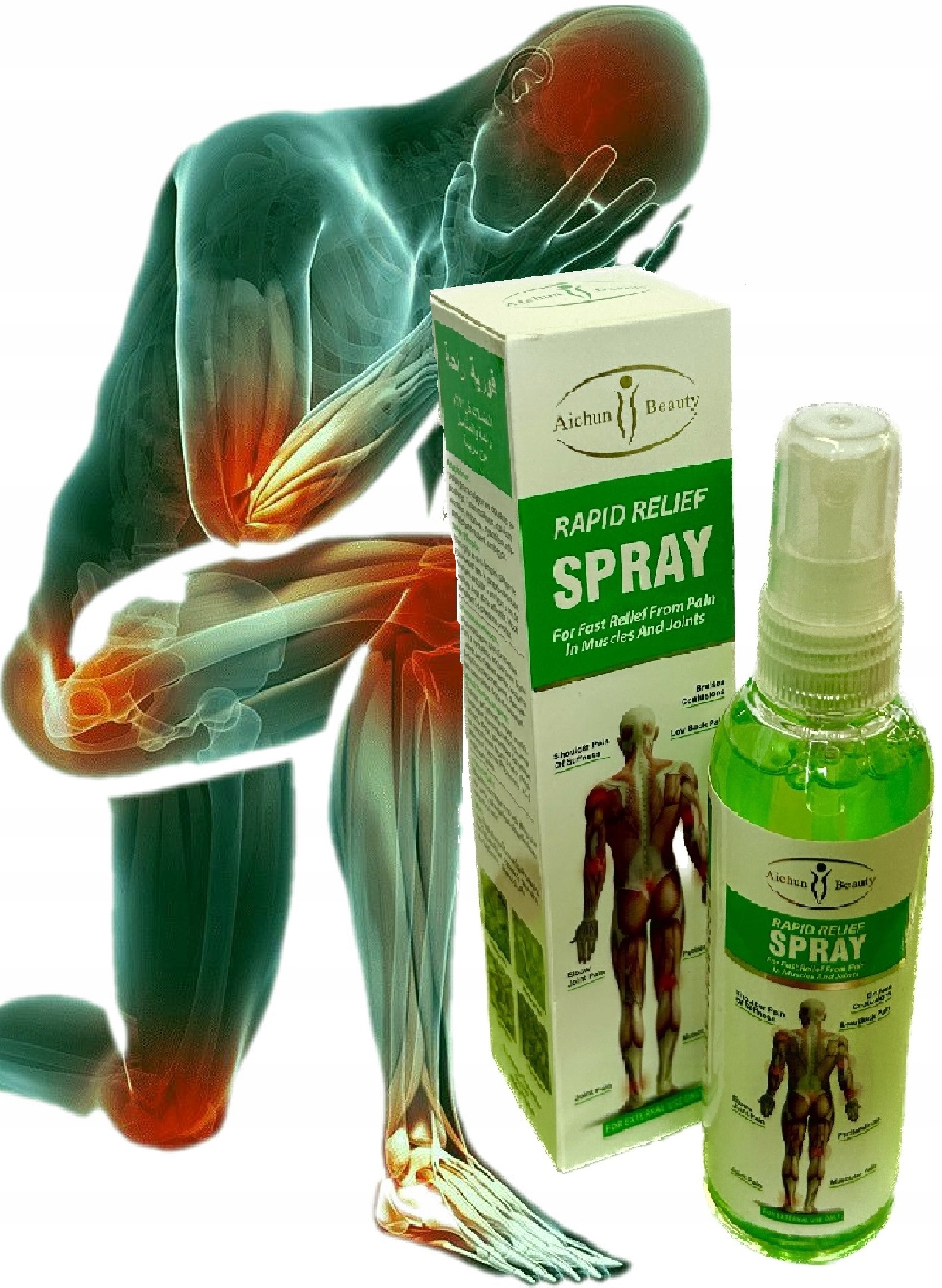 Spray przeciwbólowy przeciwzapalny na bóle mięśni stawy Rapid Relief ...