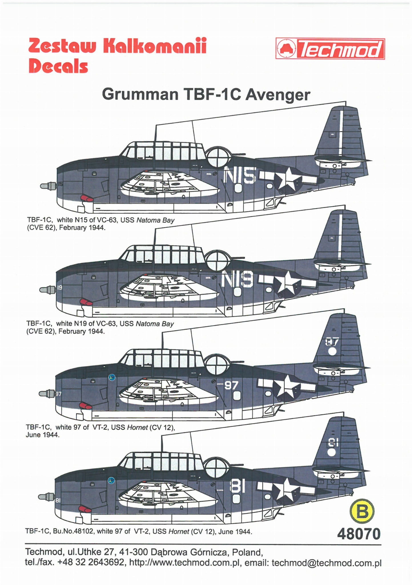 ! Grumman Tbf-1c Avenger - Kolekcje - Allegro.pl