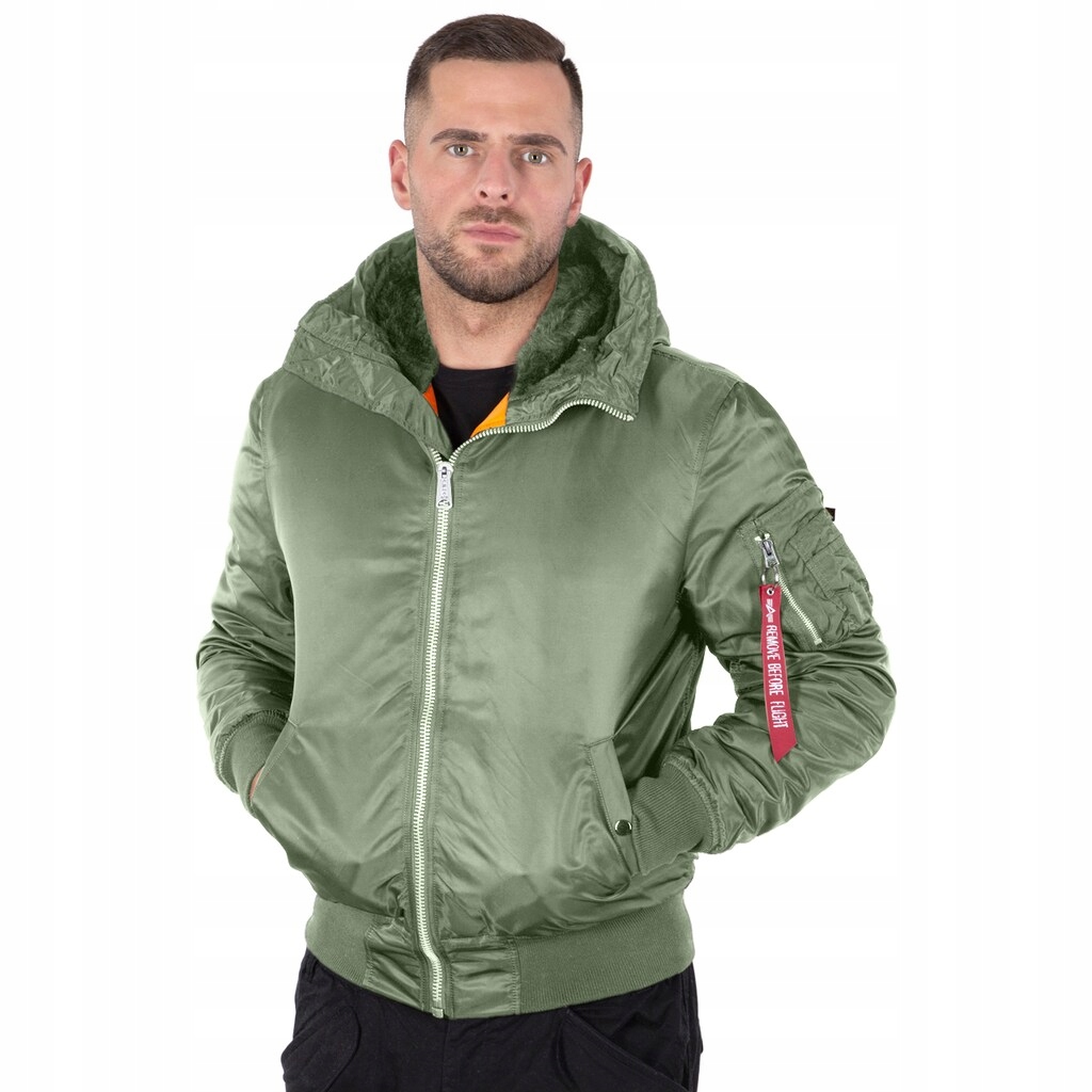 Kurtka Pilotka Flek Flyers z kapturem Alpha Industries MA-1 Hooded XL ...
