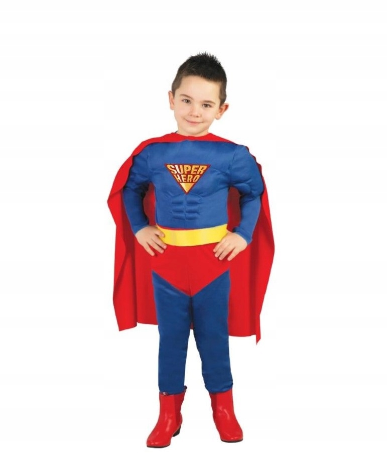 Strój dziecięcy Superman Super Hero S 110 -120 - porównaj ceny - Allegro.pl