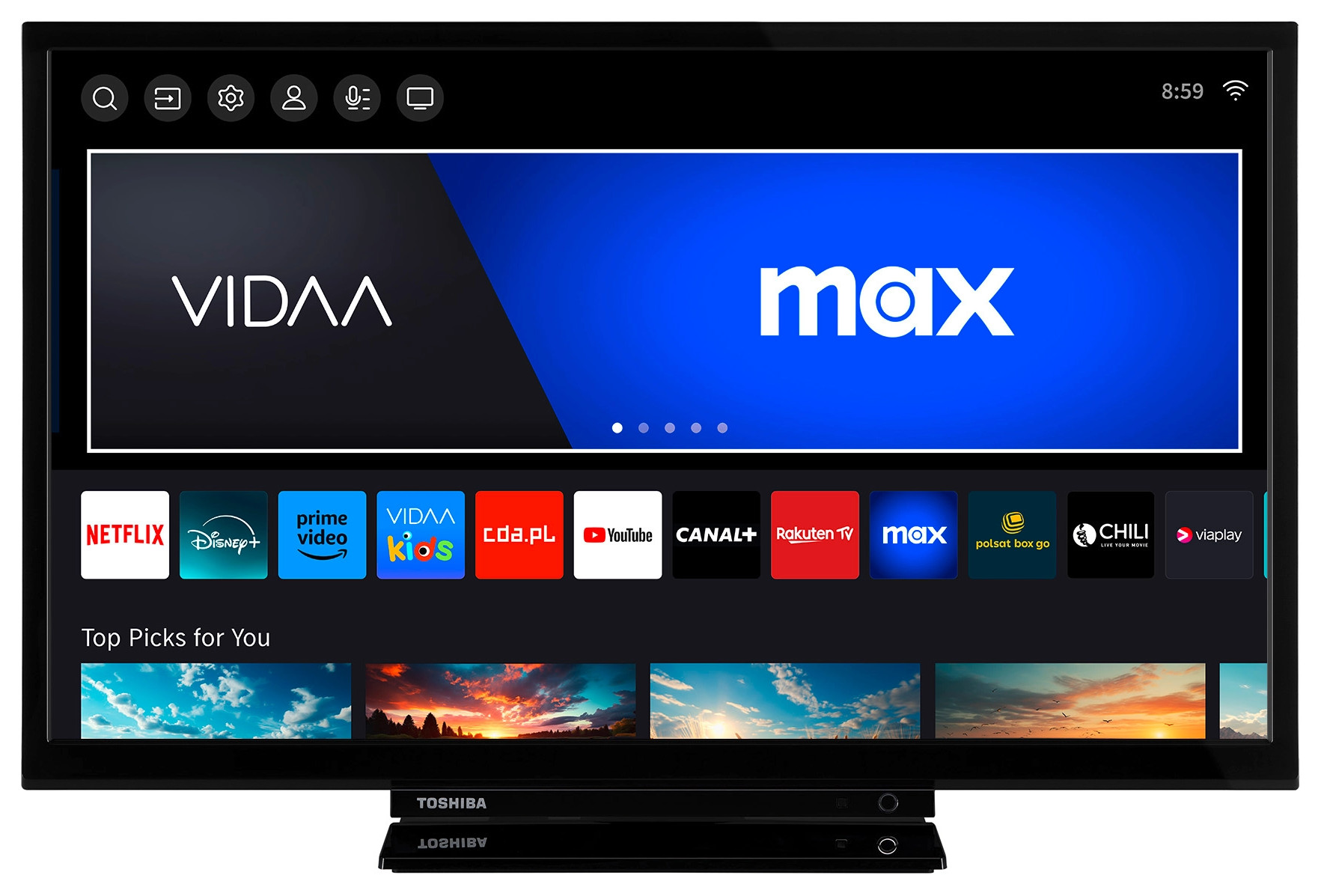 Telewizor LED Toshiba 24WV3E63DA 24" HD Ready czarny - Sklep, Opinie, Cena w Allegro