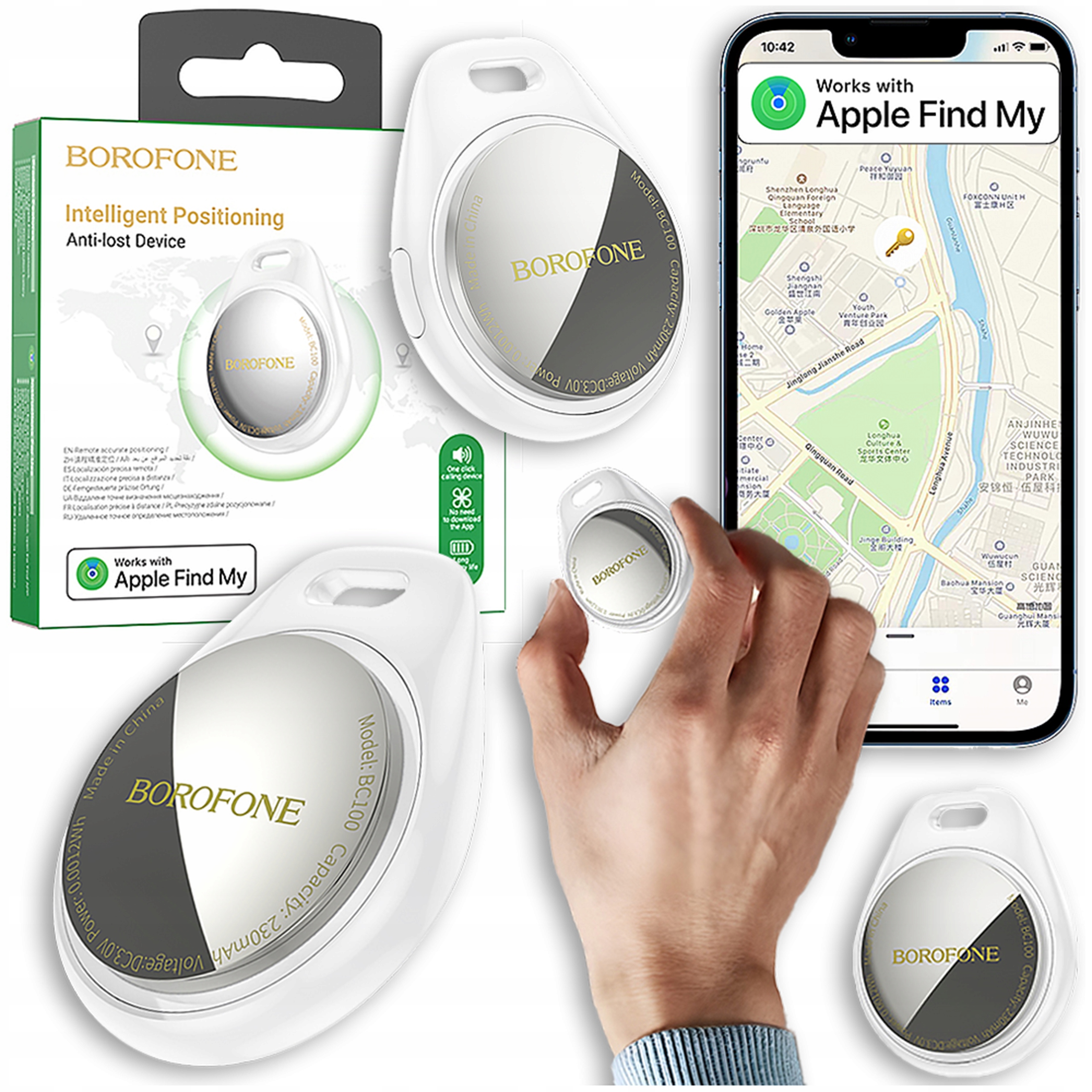 LOKALIZATOR GPS TRACKER AIRTAG DO ROWERU AUTA DZIECKA KLUCZY APPLE FIND ...