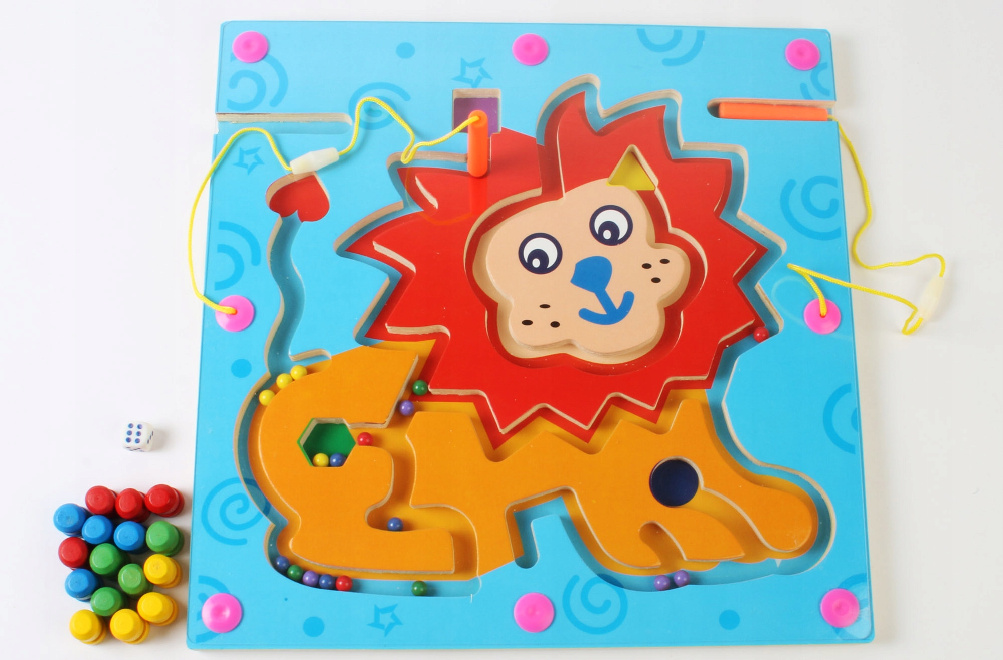LABIRYNT MAGNETYCZNY GRA PLANSZOWA CHIŃCZYK 2w1 GRA EDUKACYJNA CUBETA ...