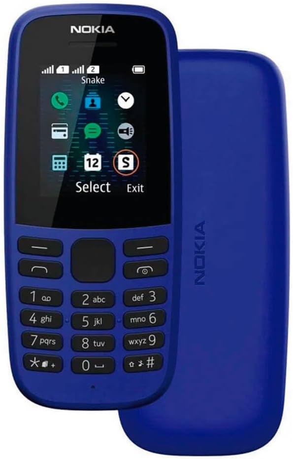 Telefon komórkowy Nokia 105 4 MB / 4 MB 2G DUAL SIM NIEBIESKI J.POLSKI ...