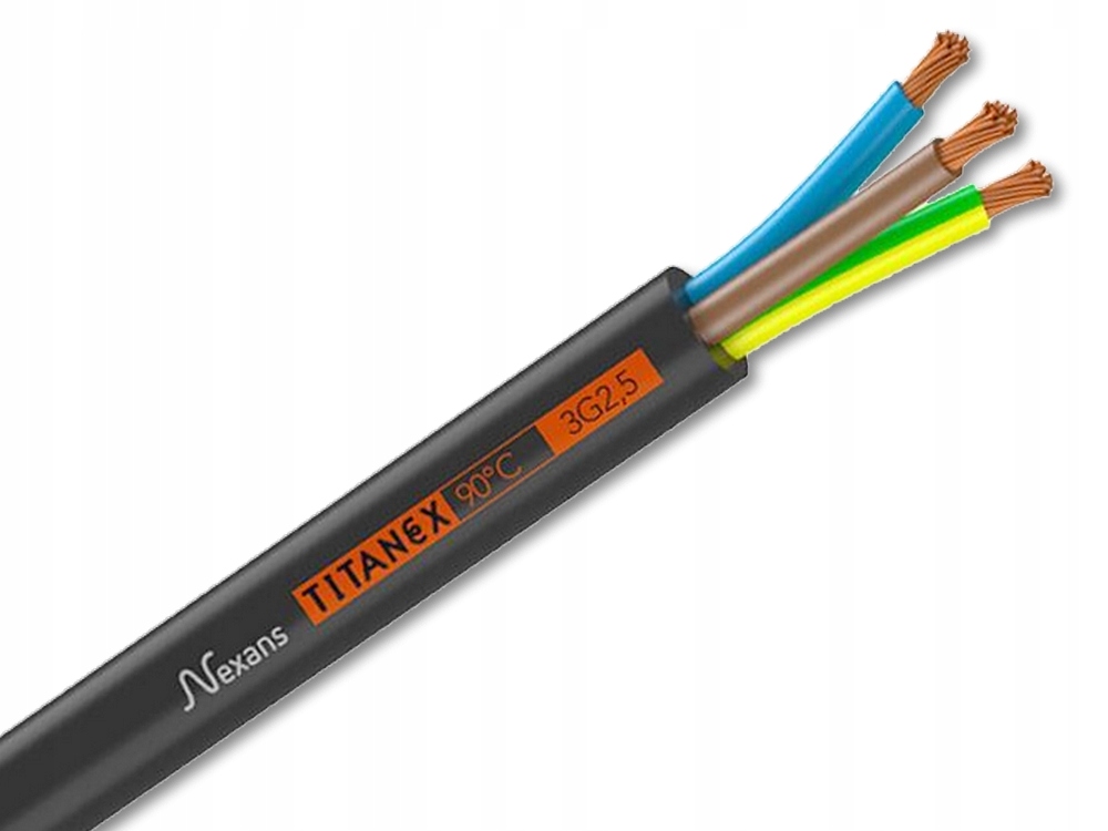 NEXANS TITANEX H07RN-F 3G2,5 PRZEWÓD KABEL 3x2,5 (NEXANS TITANEX H07RN ...