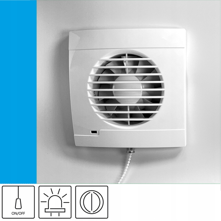 Wentylator łazienkowy ELPlast Vulkan RK100P 100 mm • Cena, Opinie - Allegro