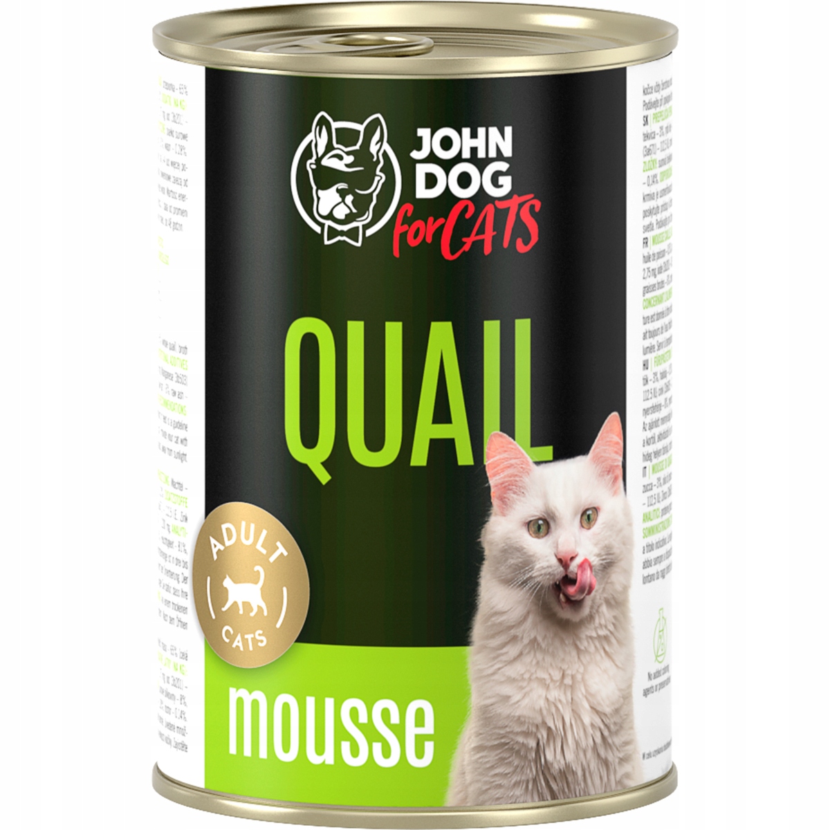 John Dog for Cats - Przepiórka - Mus 400g (5903769006366) • Cena ...