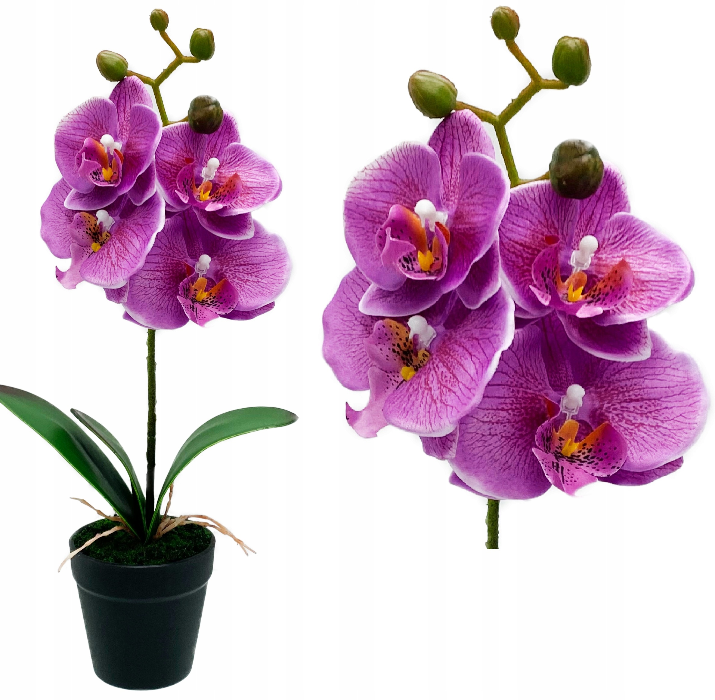 ORCHIDEA STORCZYK SZTUCZNY W DONICZCE KWIAT KWIATY (Storczyki sztuczne ...