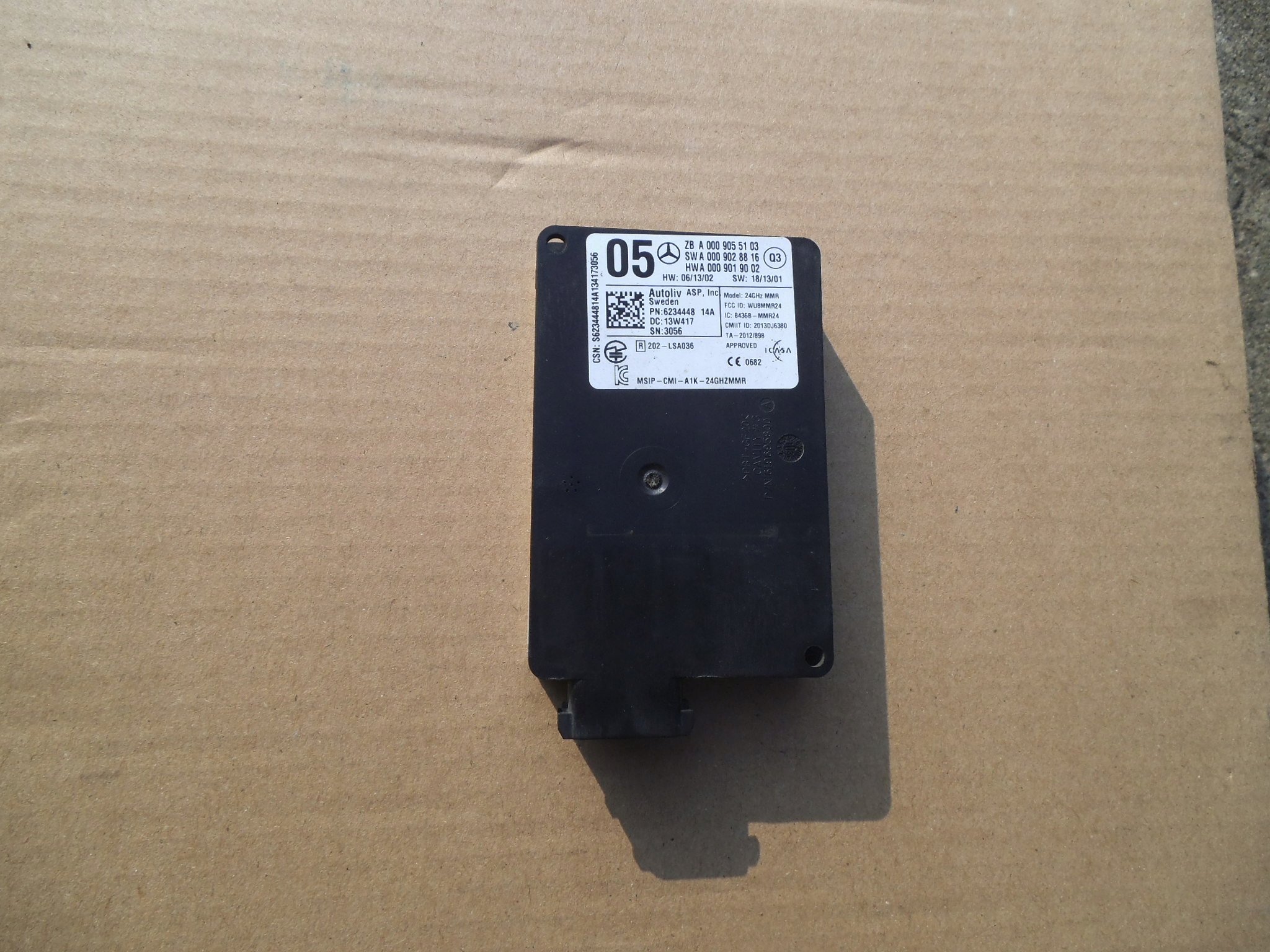 MERCEDES RADAR SENSOR A0009055103 A0009055103 za 1000 zł z Pecna ...