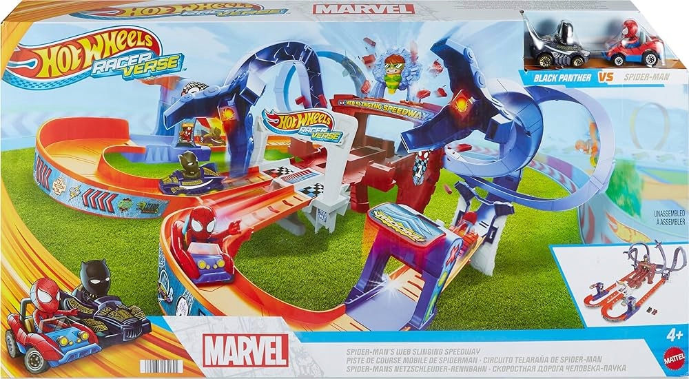 Hot Wheels Pókember Pókháló pálya MARVEL HPL34, (194735162055) • Ár ...