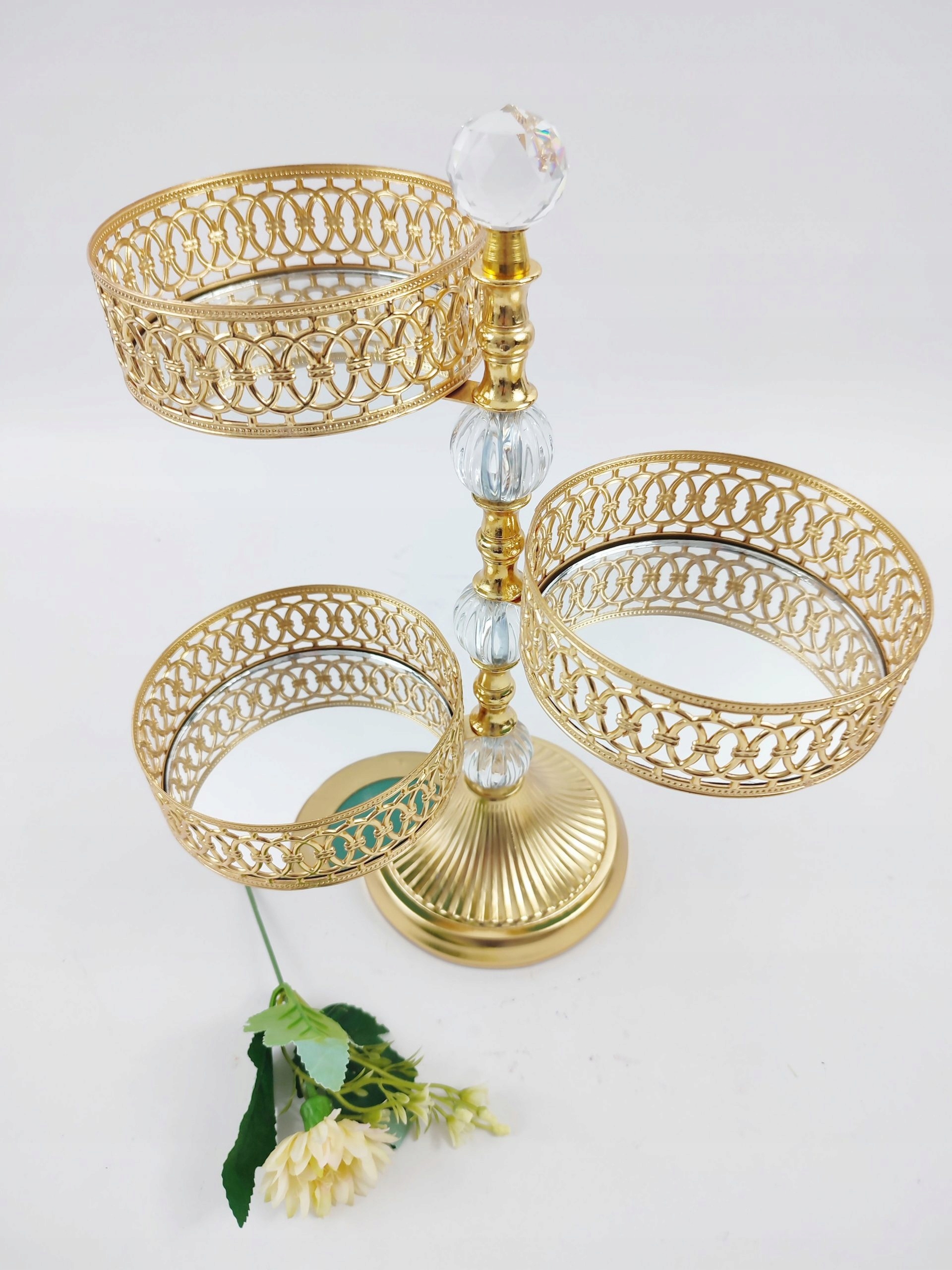 Patera piętrowa ZŁOTA glamour 14107998300 - Allegro.pl