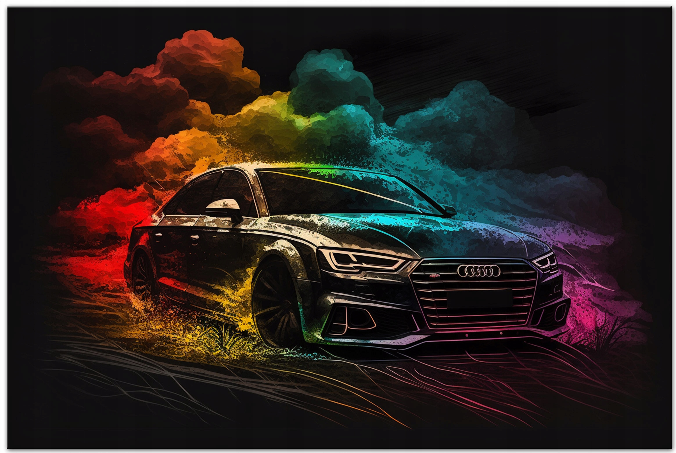 Obraz na płótnie Auto Audi A3 A4 A5 A6 A7 A8 • Cena, Opinie • Obrazy 13264631329 • Allegro