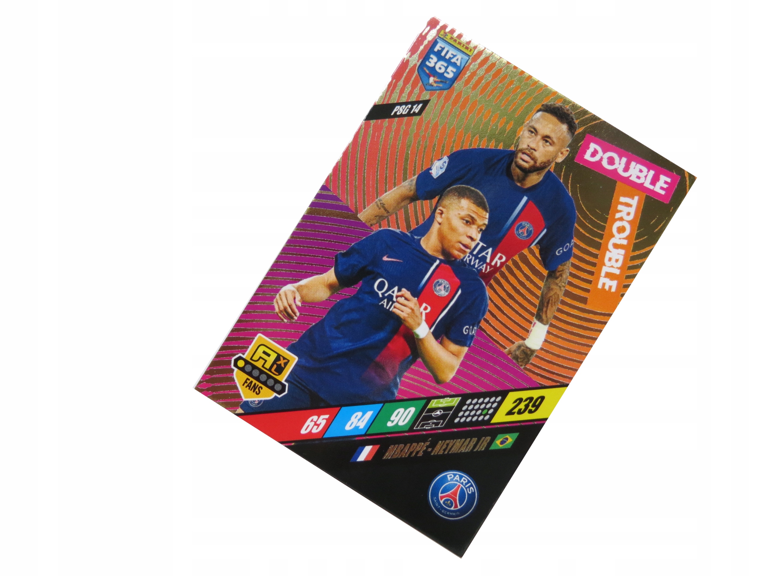 PANINI FIFA 365 2024 FOTBALOVÉ KARTY DOUBLE TROUBLE MBAPPE - NEYMAR PSG ...