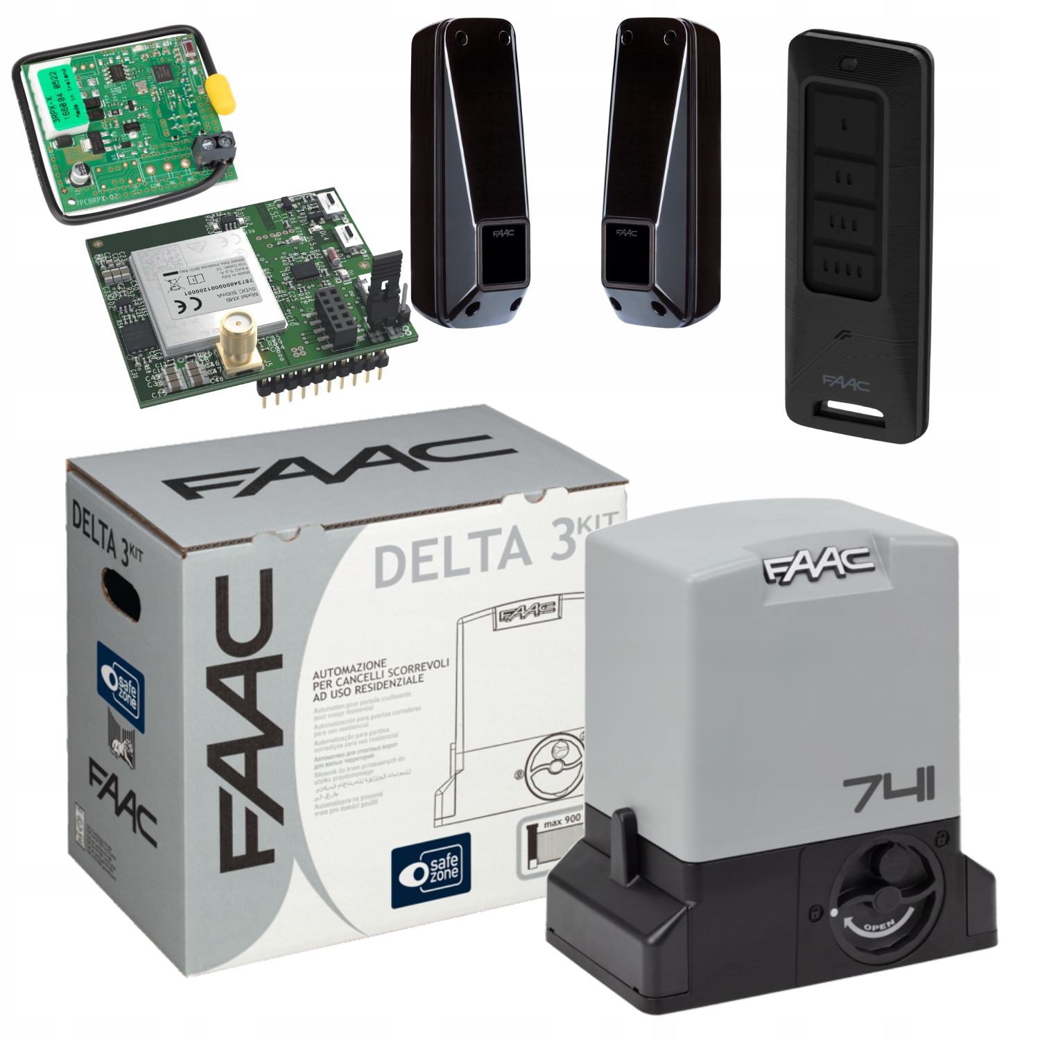 FAAC DELTA3+ MODUŁ WiFi Blebox+ automat napęd bramy przesuwnej elektrycznej (5907190512083 ...