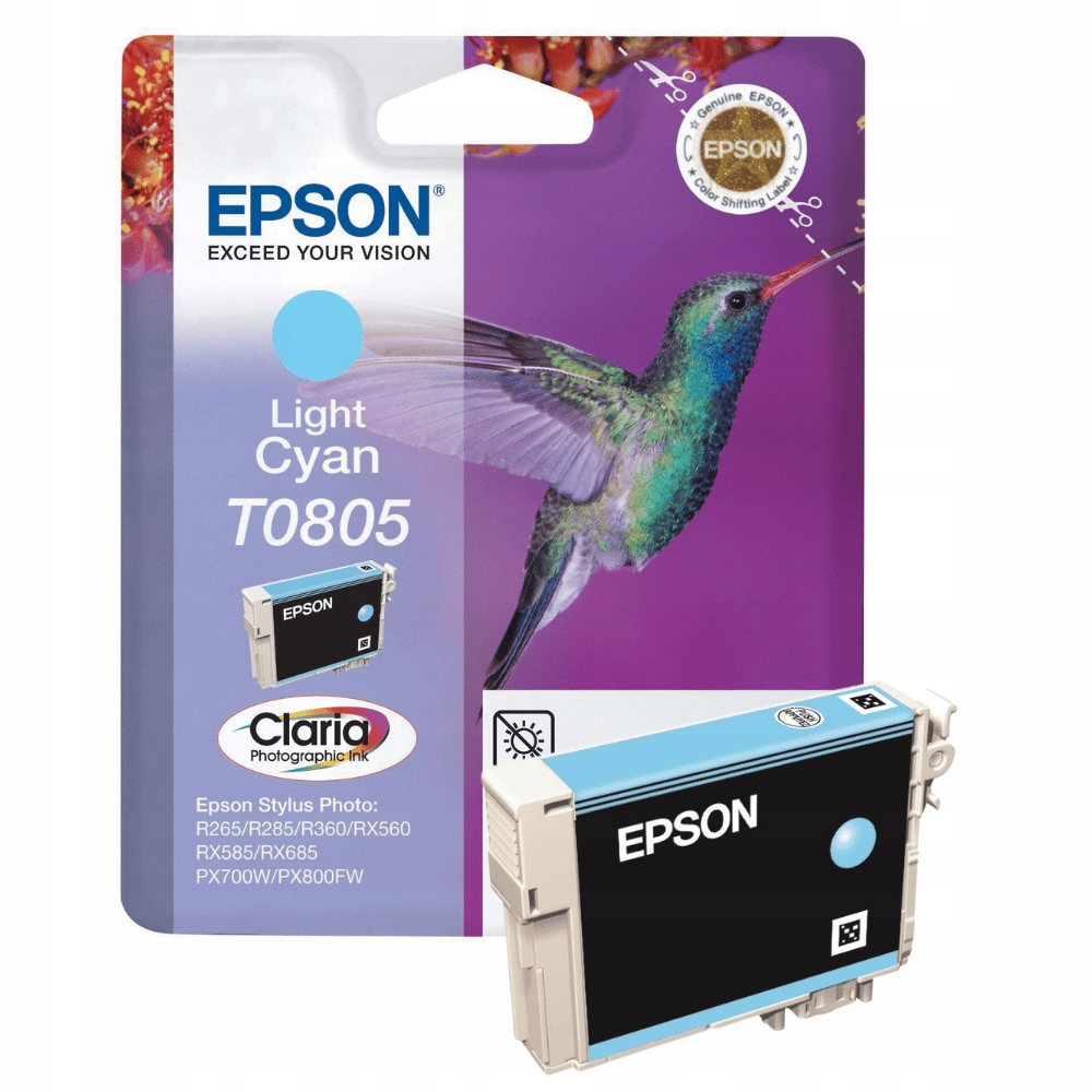 Tusz org. Epson T0805 Light Cyan R265 R285 R360 - Sklep, Opinie, Cena w ...